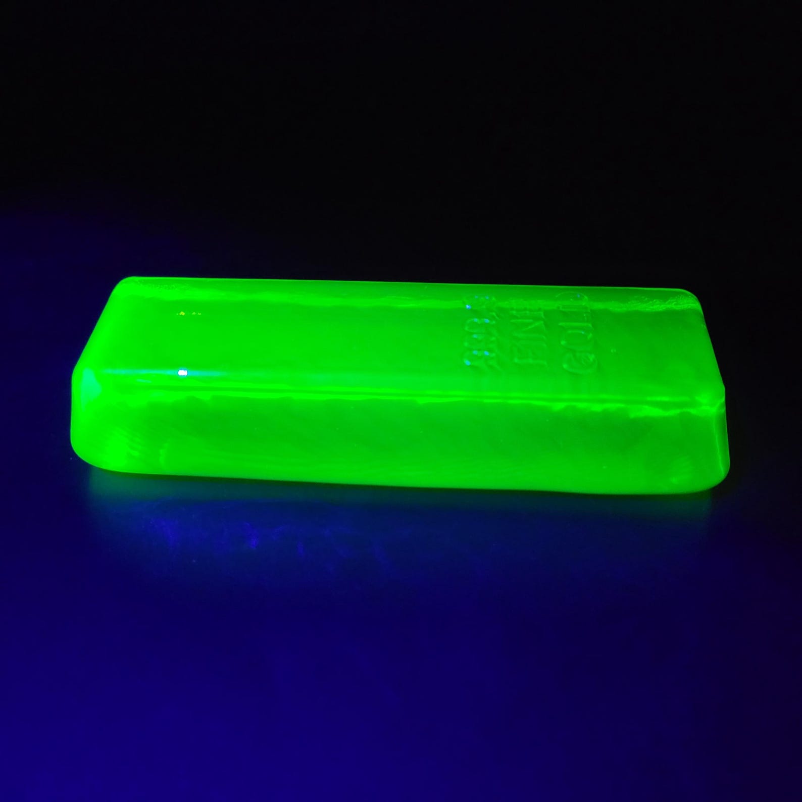 Uranium Glass Ingot Vaseline Yellow Glass Figurine Bar Art Deco - Etsy