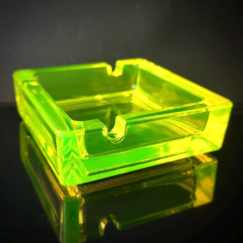 Glass Ashtray Uranium - Etsy