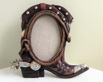 Cowboy Boot Picture Frame - Etsy