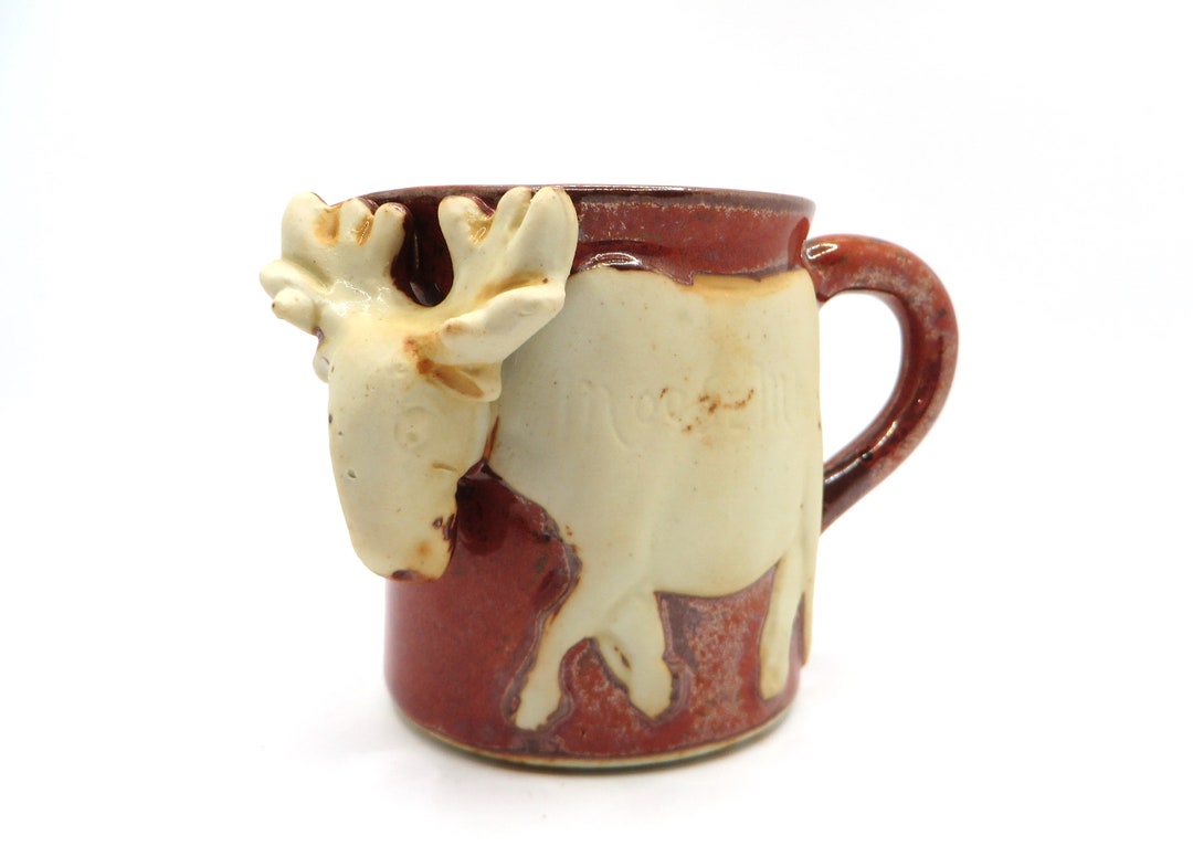 Moose Milk Vintage Stoneware Creamer Made in Japan 3D Moose on Brown ...