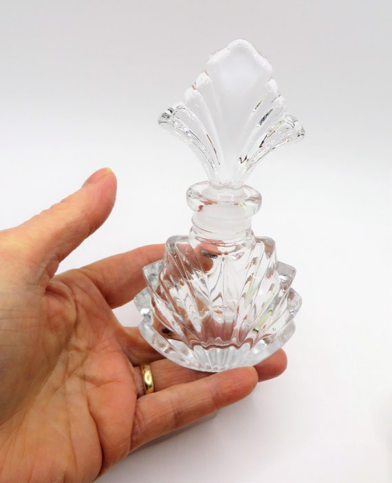Small vintage perfume bottle scent holder Pressed mol… - Gem