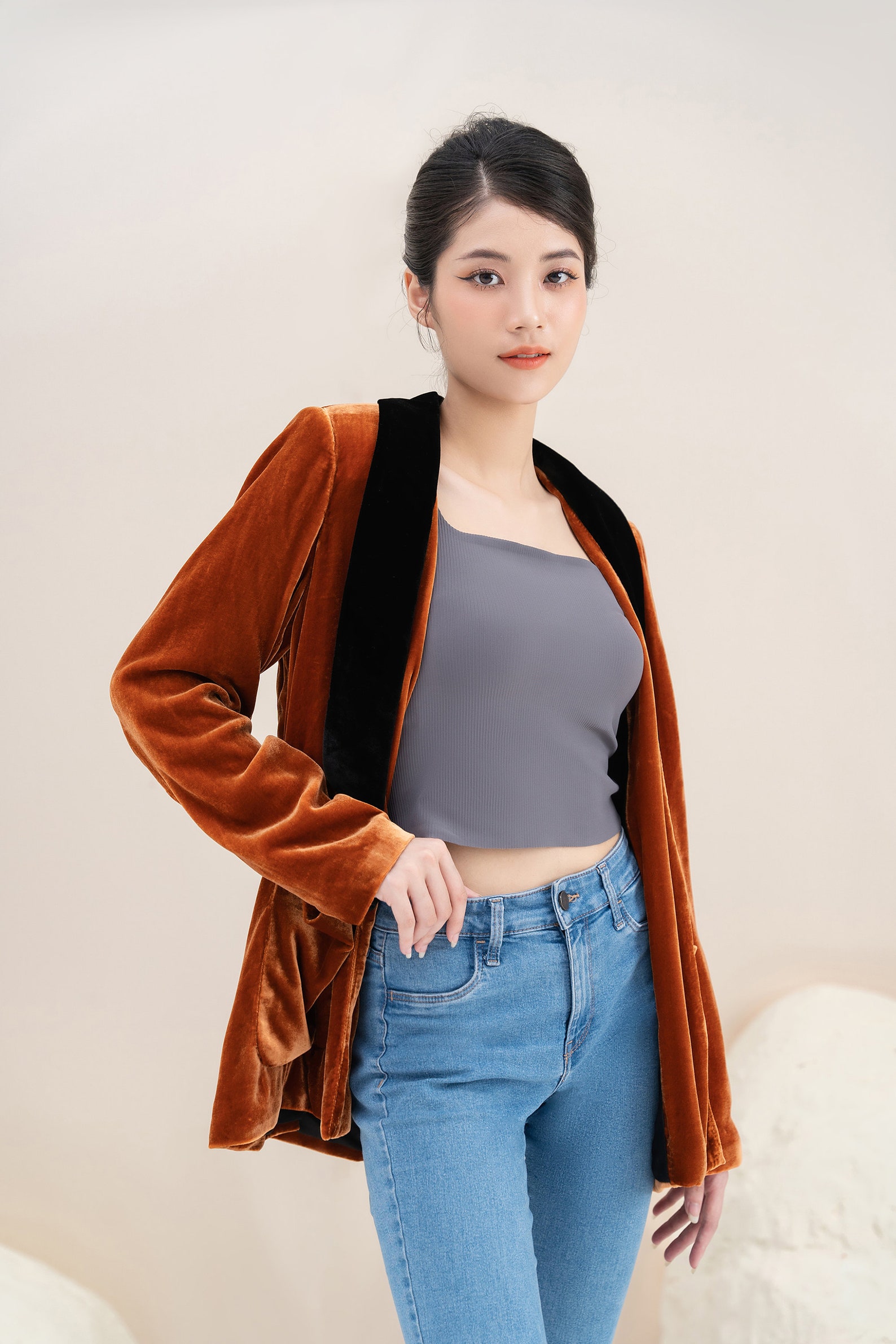 Mulberry Silk Velvet Cardigan, Pure Silk Velvet Cardigan Coat, Mulberry ...