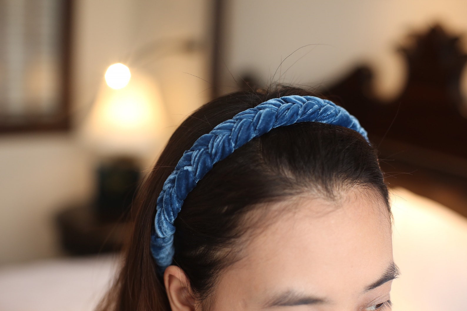 Luxury Velvet Braided Headband Handmade Velvet Headband Etsy