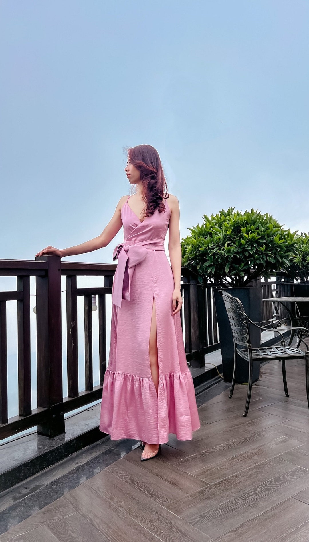 Long Silk Dress - Maxi Dress - Women Party Dress - Elegant Silk Dress ...