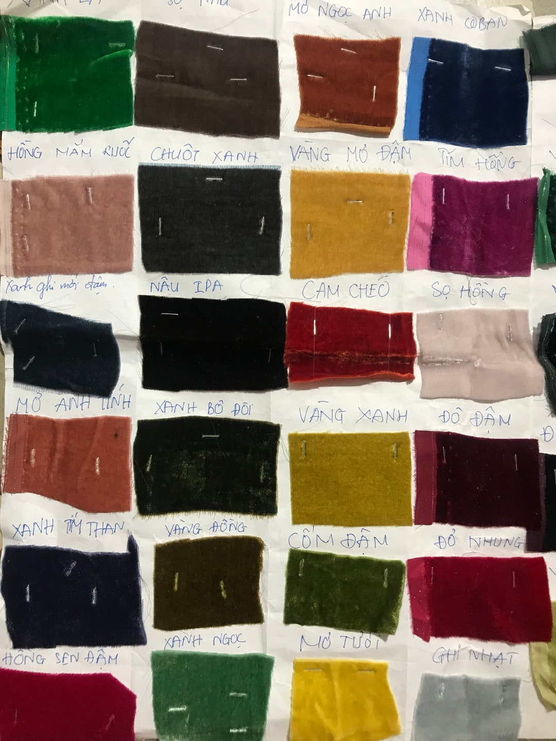 Silk Velvet Samples 4x4" - Etsy