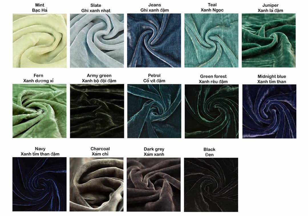 Silk Velvet Swatch, Small Custom Size Velvet for Craft/doll Dress ...