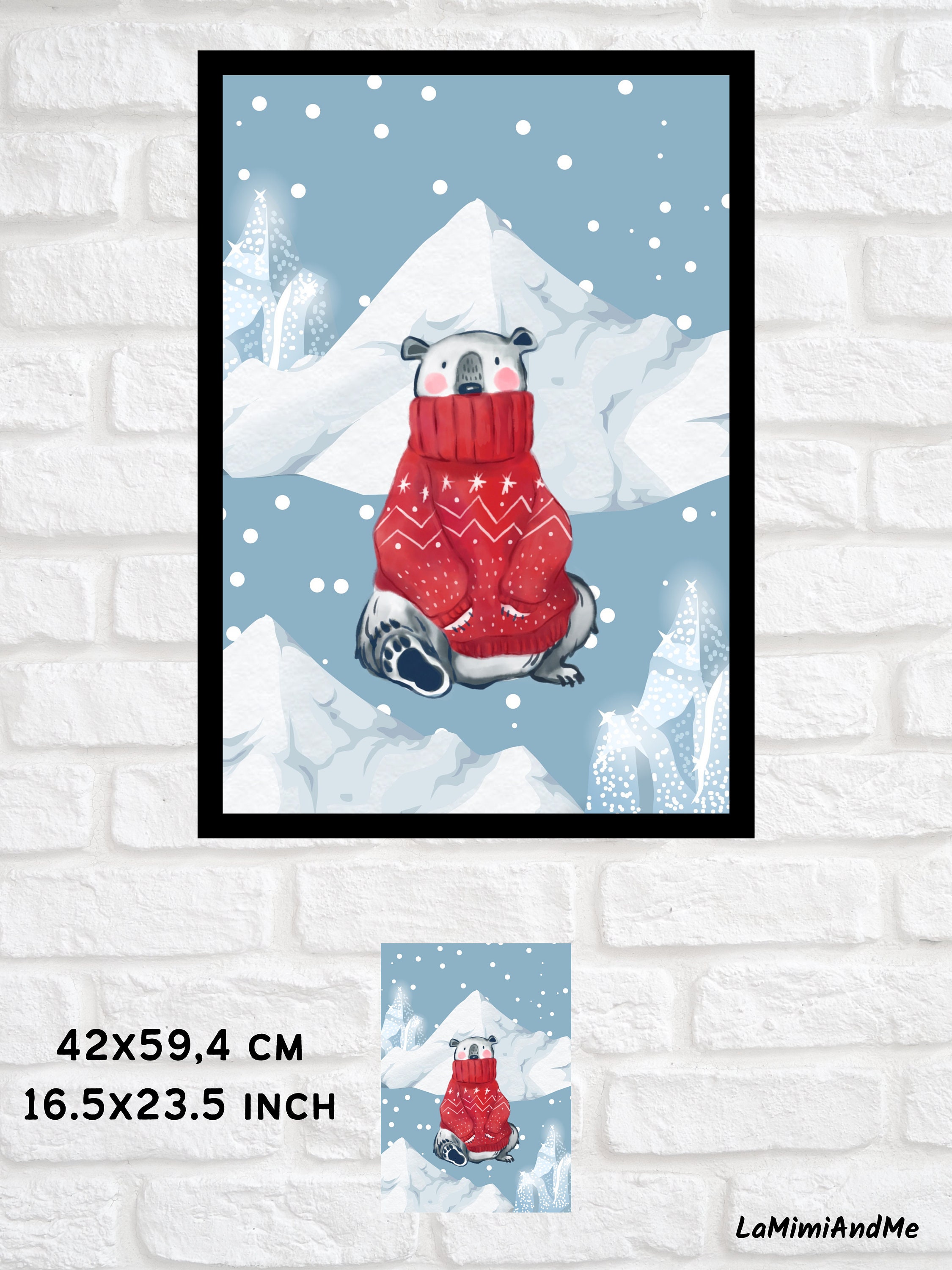 Set 3 Posters for Kids Hello Winter Pdf, Printable Winter Poster for ...