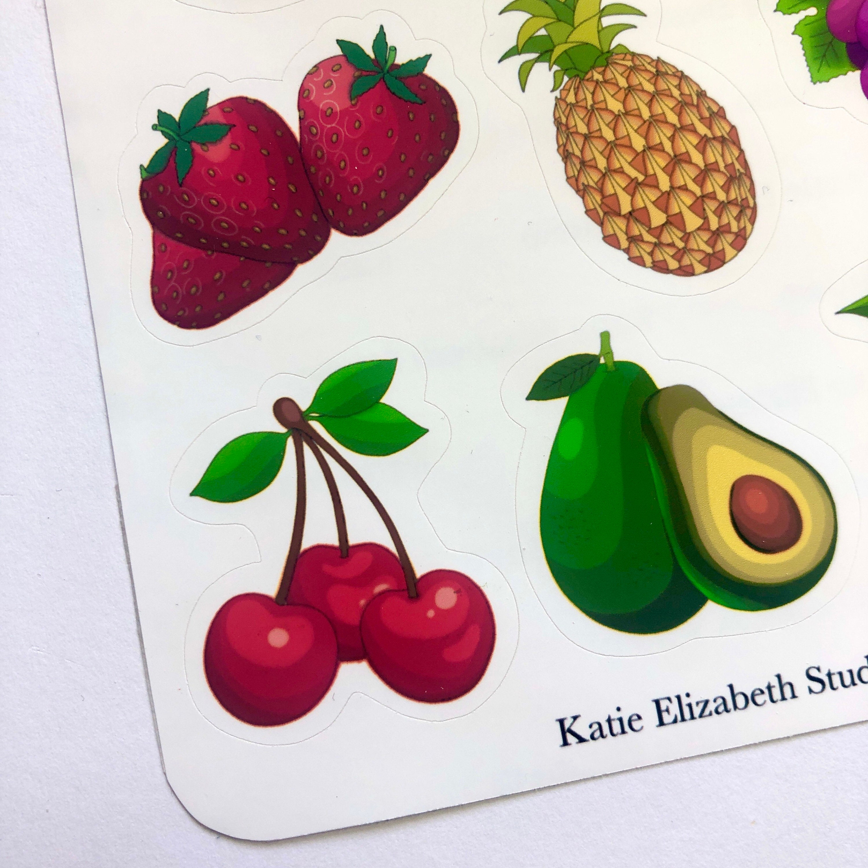 Fruit Sticker Sheet Bullet Journal Stickers Scrapbooking - Etsy