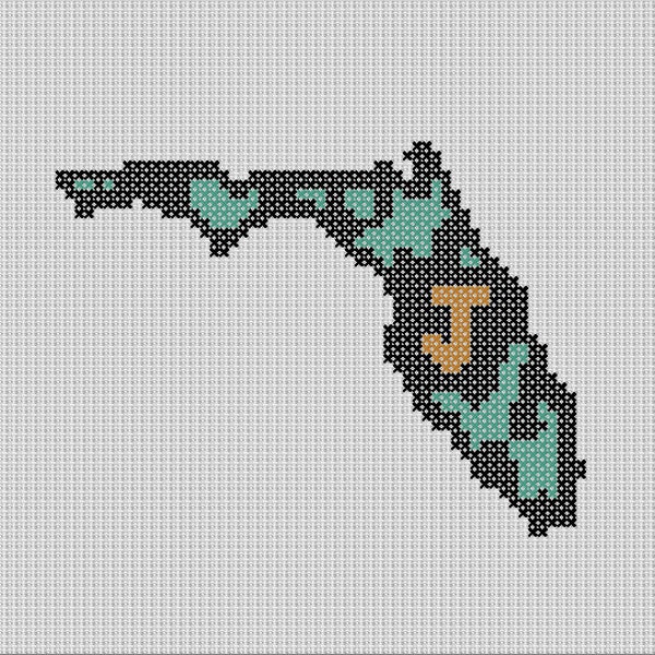 Florida Cross Stitch - Etsy