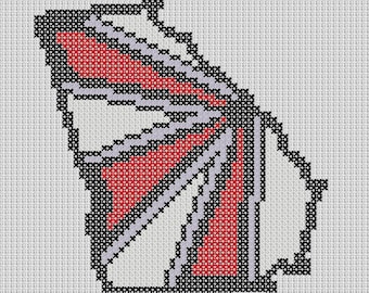 ATLANTA MARTA Metro Rail Map Cross-stitch Pattern PDF Download Pattern ...