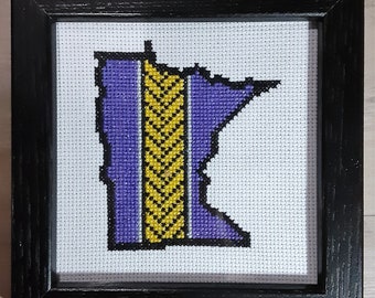 Minnesota Cross Stitch Pattern - Etsy
