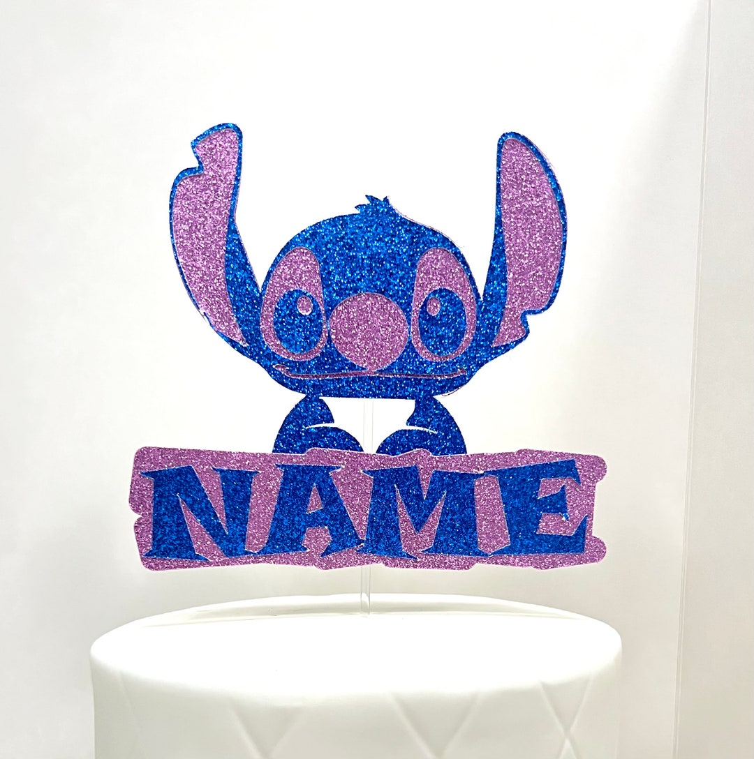 Personalised Stitch Cake Topper - Etsy