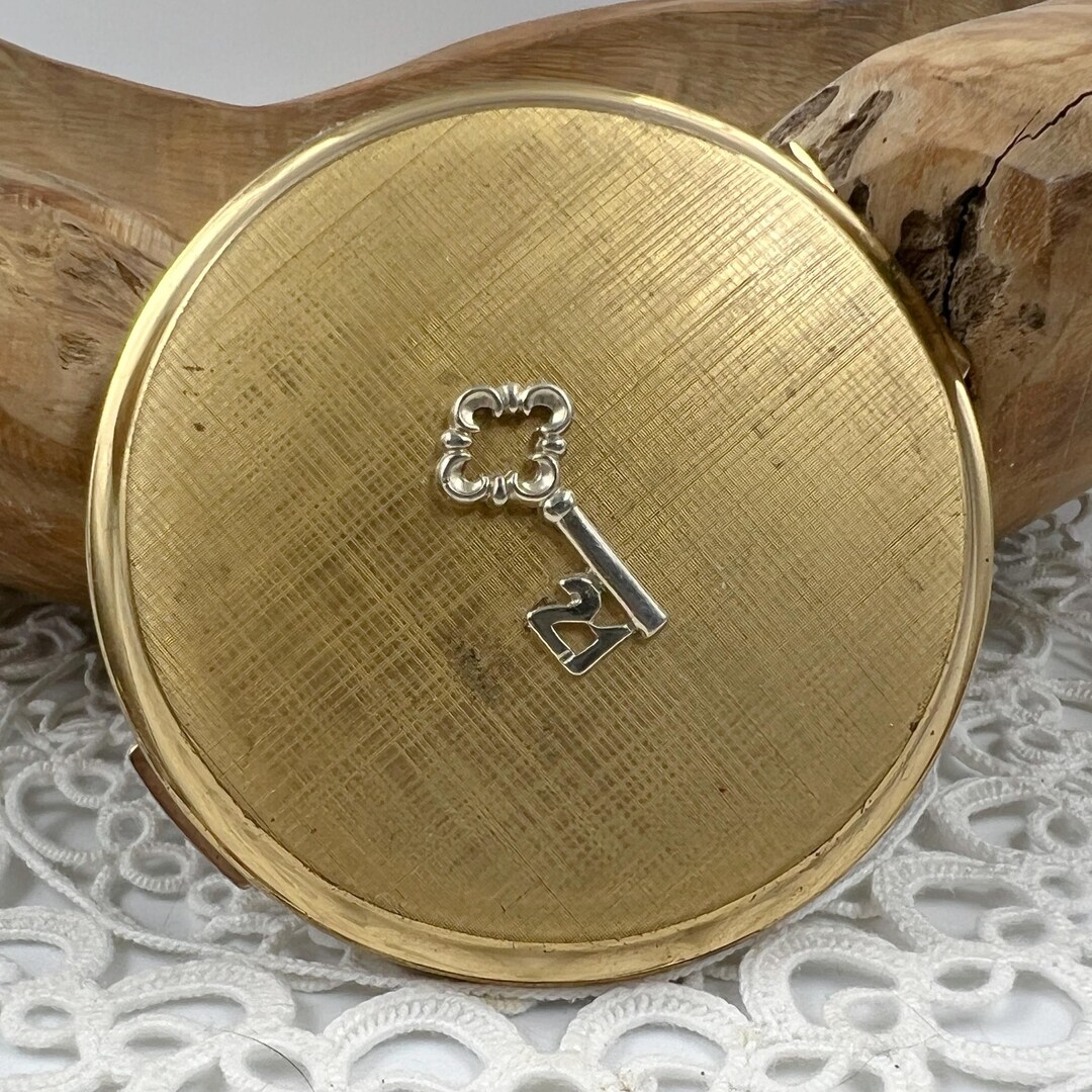 Vintage Stratton 21st Birthday Powder Compact Unused but Poorly Stored ...