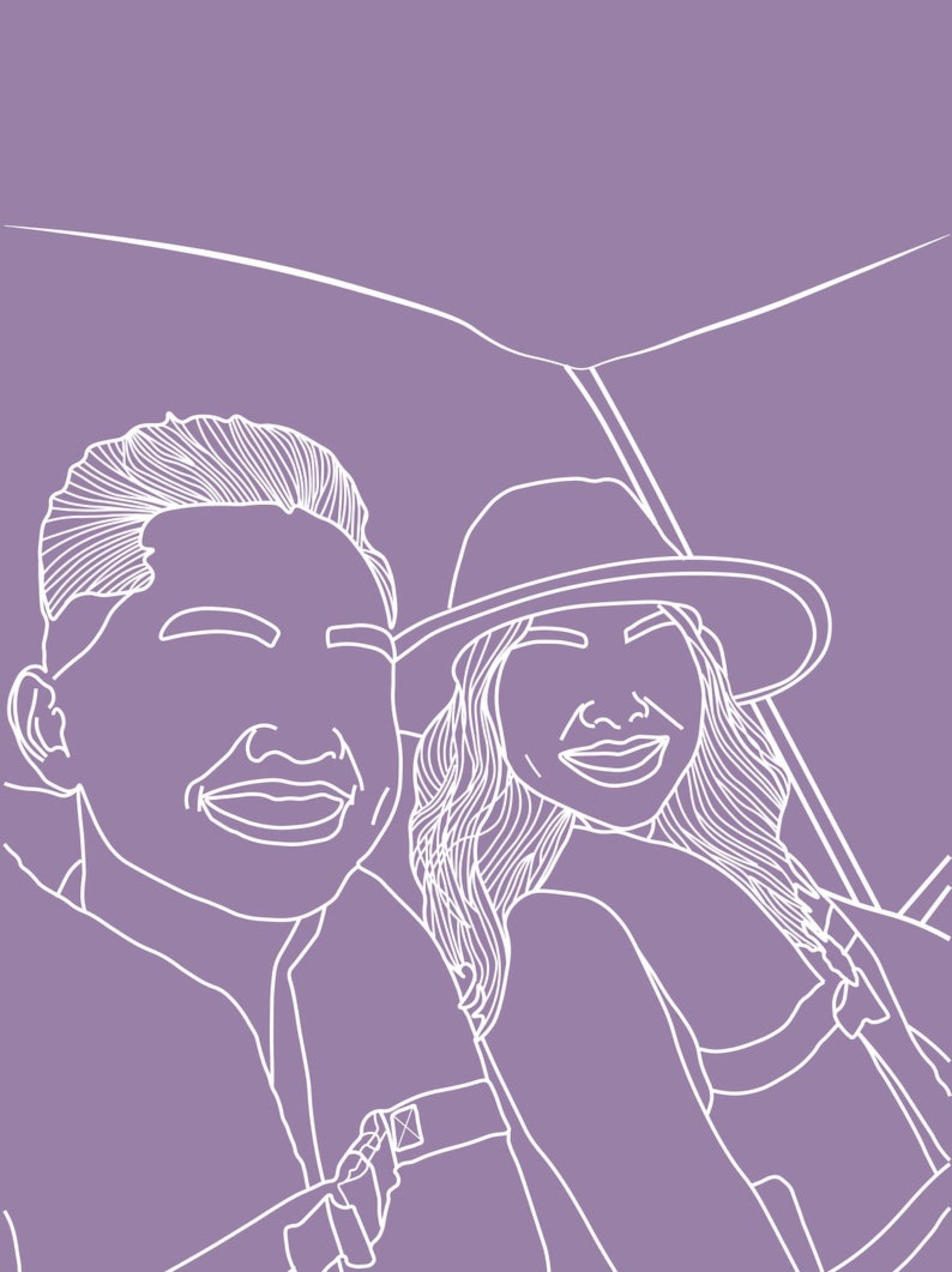 CUSTOM LINE DRAWING From Photo Personalized Drawing Custom - Etsy