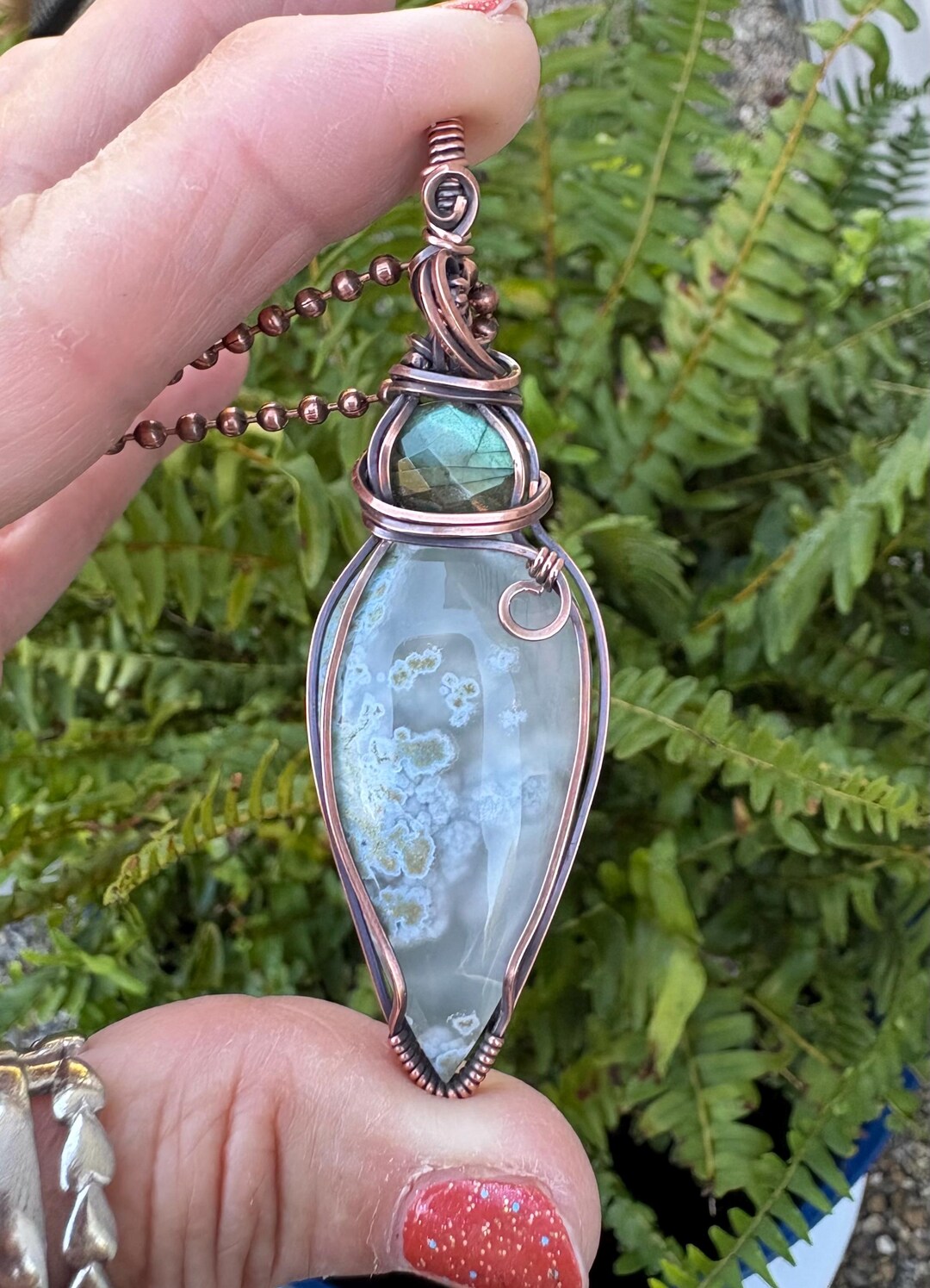 The “little Mermaid” Moss Agate and Faceted Mermaid Labradorite - Etsy