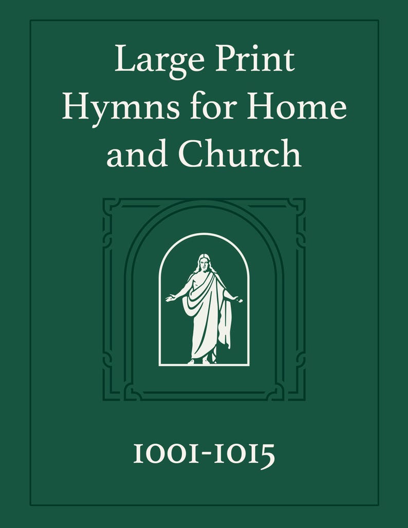 Large Print: New LDS Hymns, 1001-1015 - Etsy