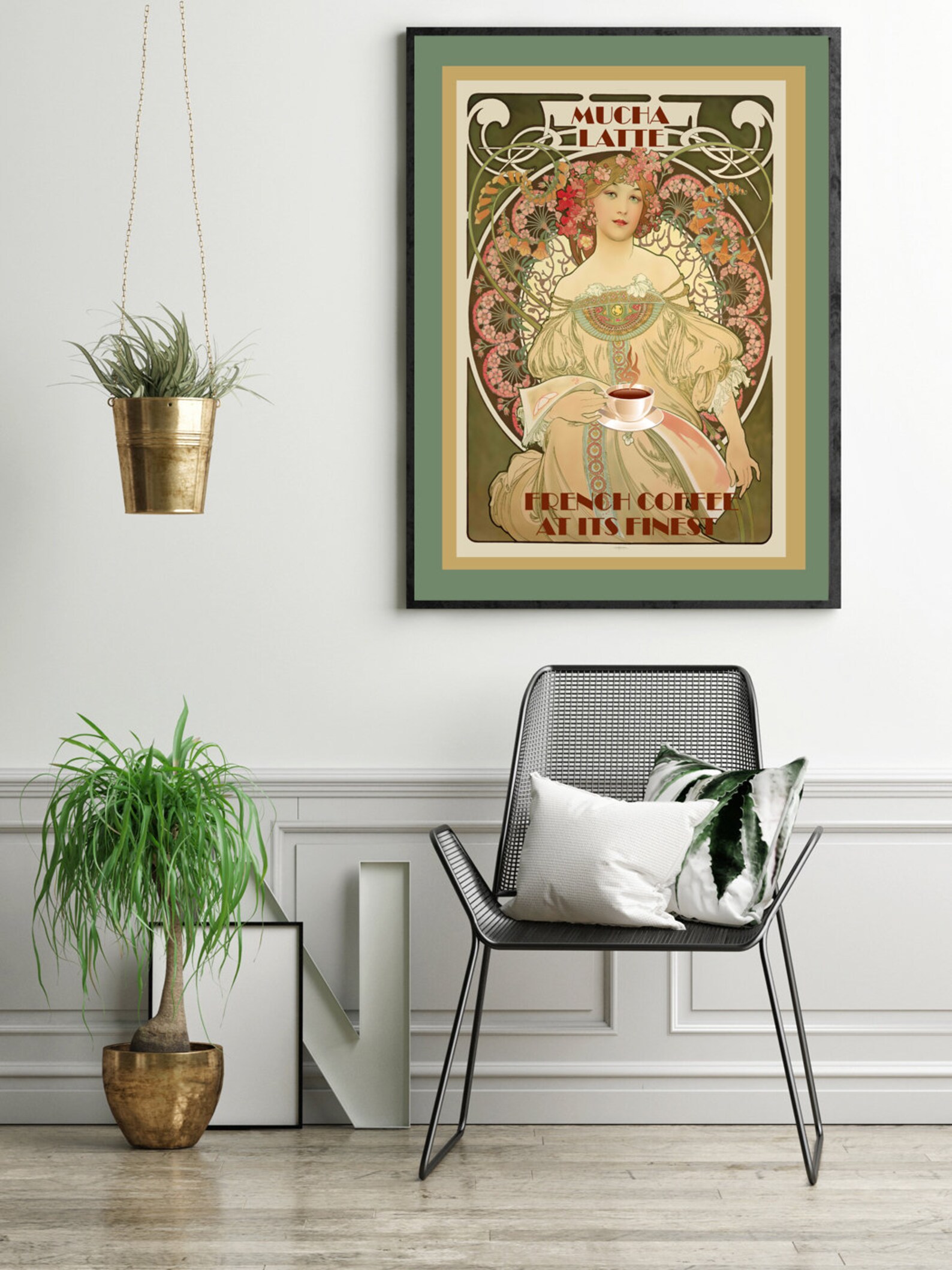 Coffee poster Alphonse Mucha Coffee Coffee print | Etsy