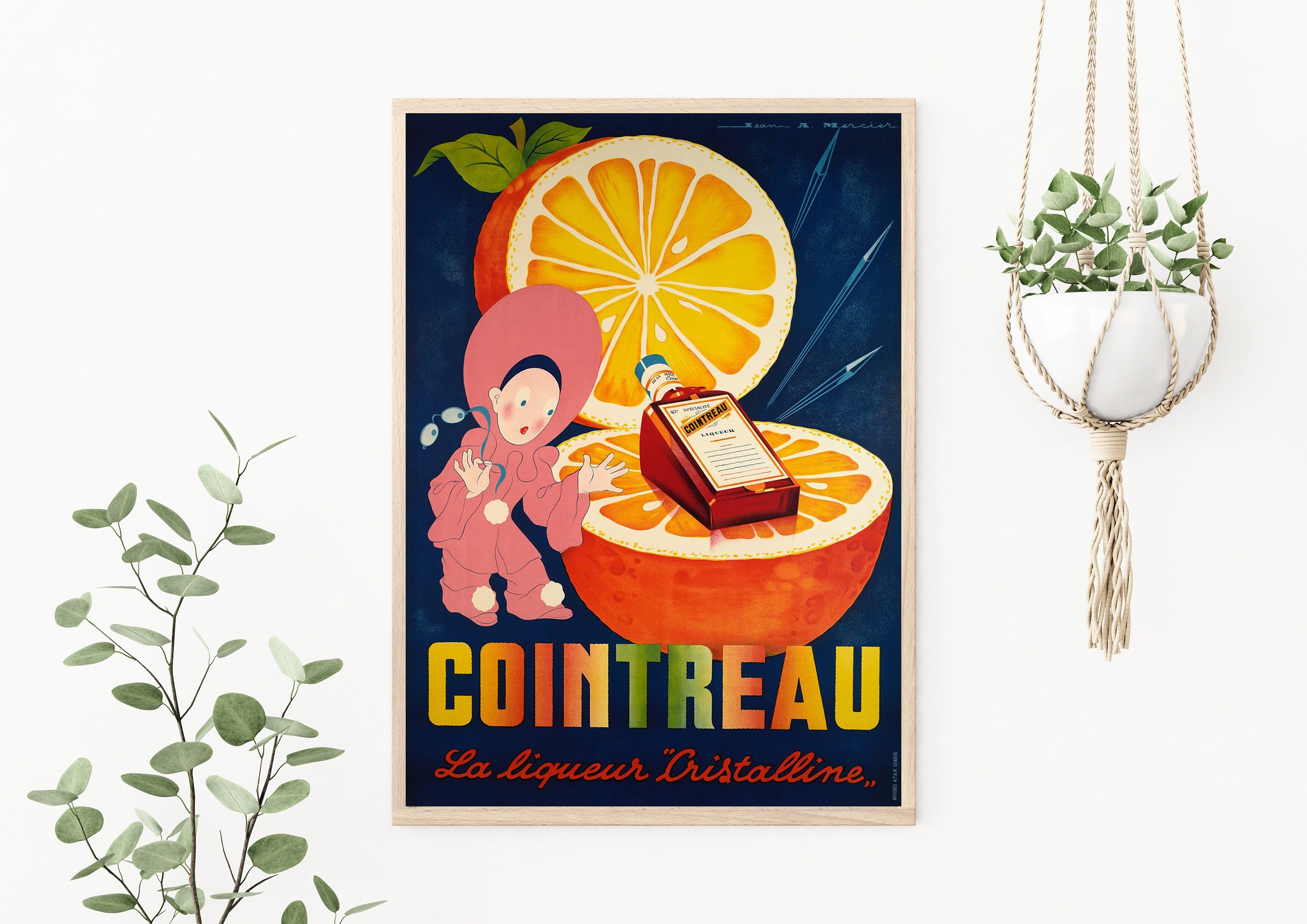 Cointreau Cointreau Poster Liqueur Cristalline 1940 | Etsy UK