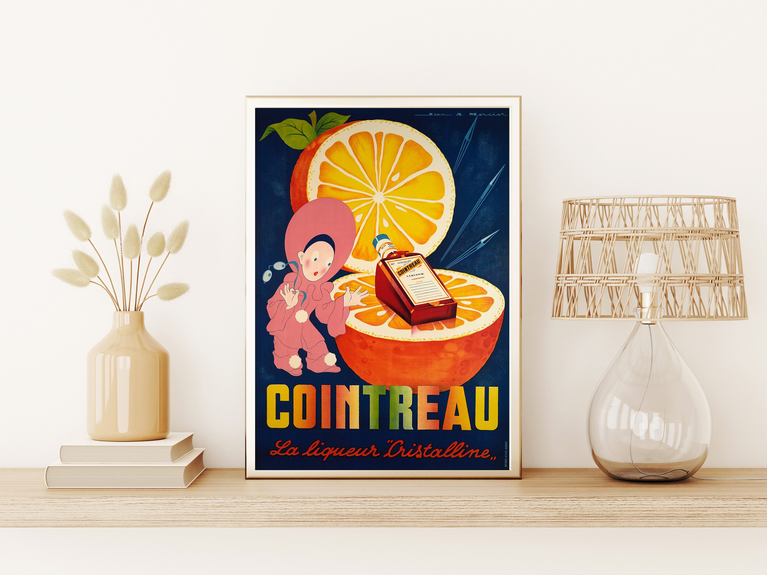 Cointreau Cointreau Poster Liqueur Cristalline 1940 | Etsy UK
