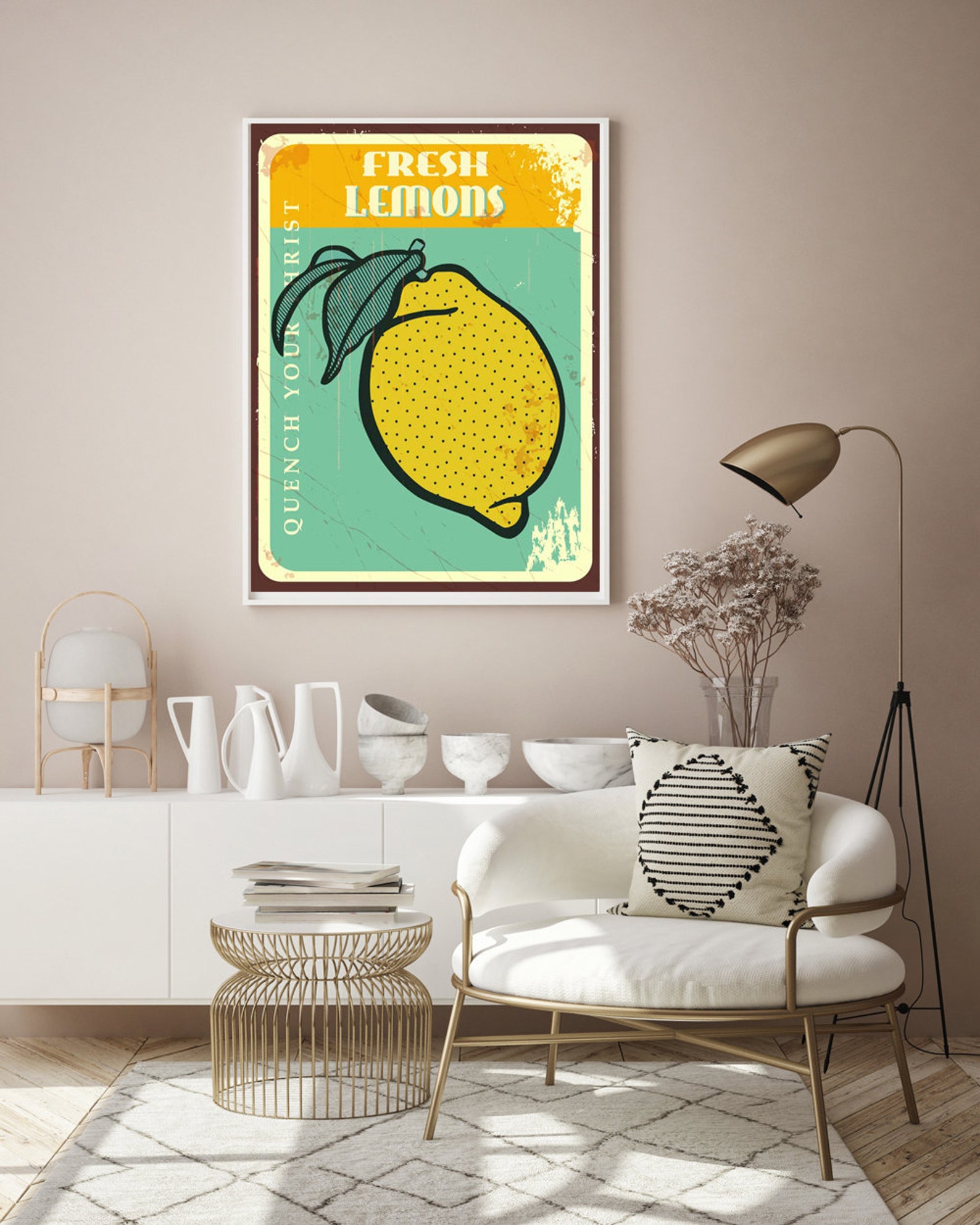 Citron Affiche citron Poster citron Affiche vintage - Etsy France