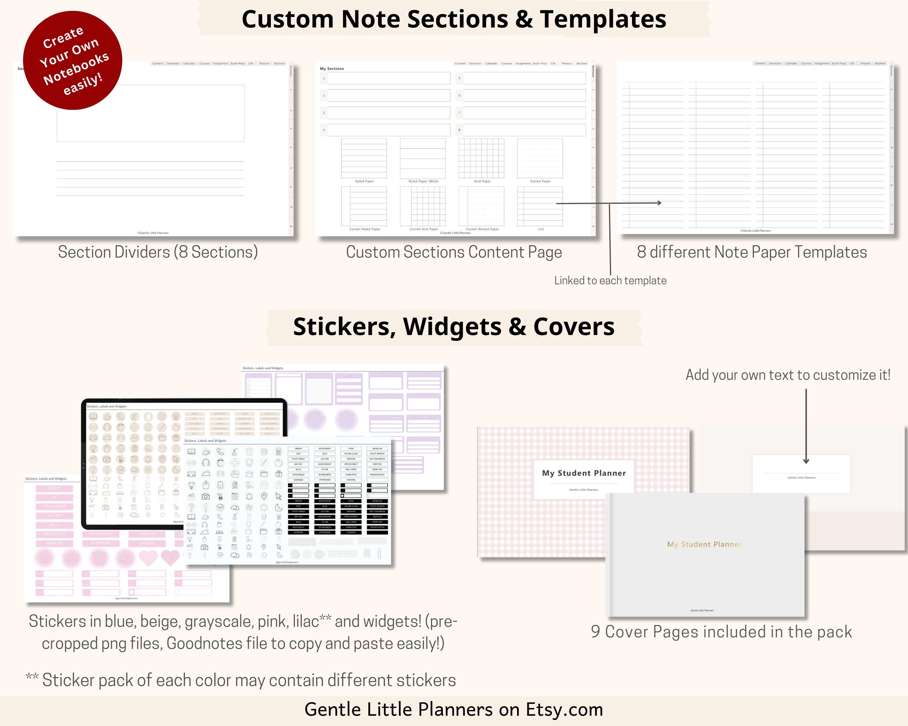 2024 Digital Student Planner, College Academic Planner Links to Google ...