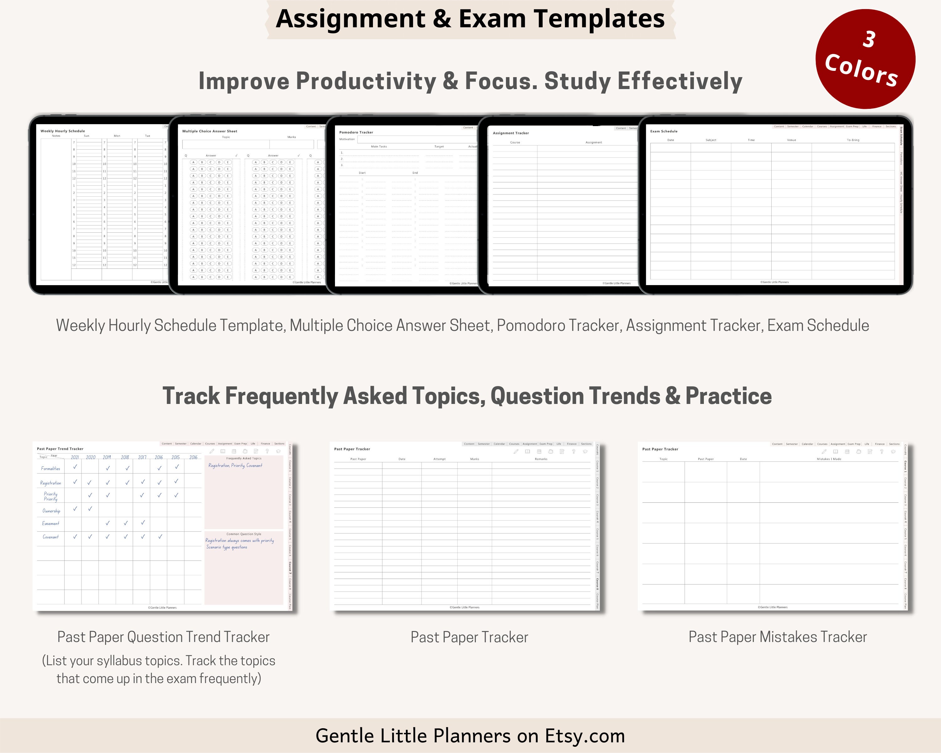 2024 Digital Student Planner, College Academic Planner Links to Google ...