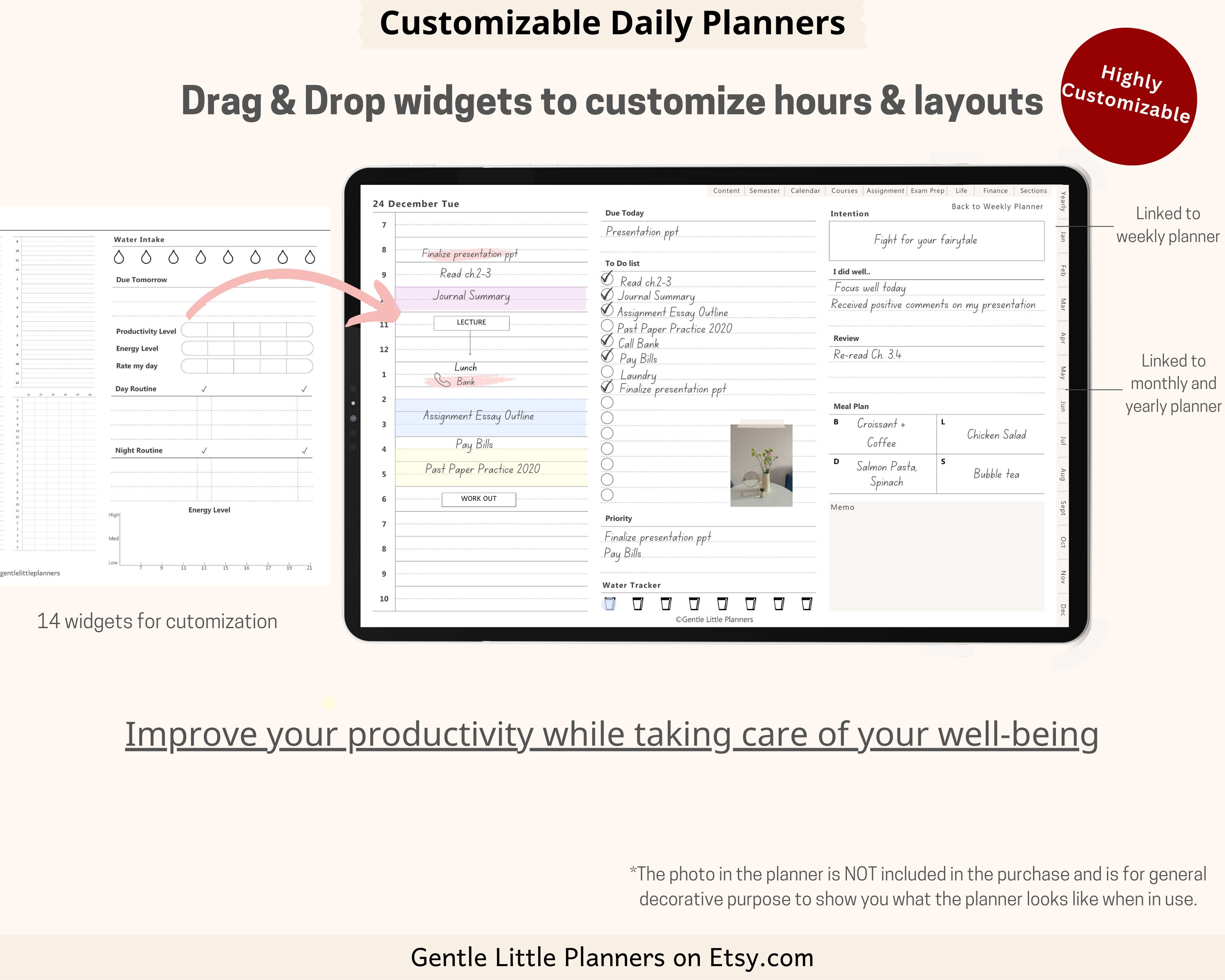 2024 Digital Student Planner, College Academic Planner Links to Google ...