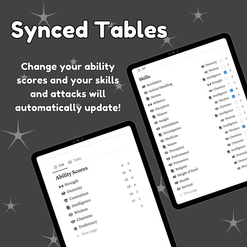 D&D 5e Rogue Class Notion Template | Character Sheet | Dungeons and Dragons | Dnd Notebook | Dnd ...
