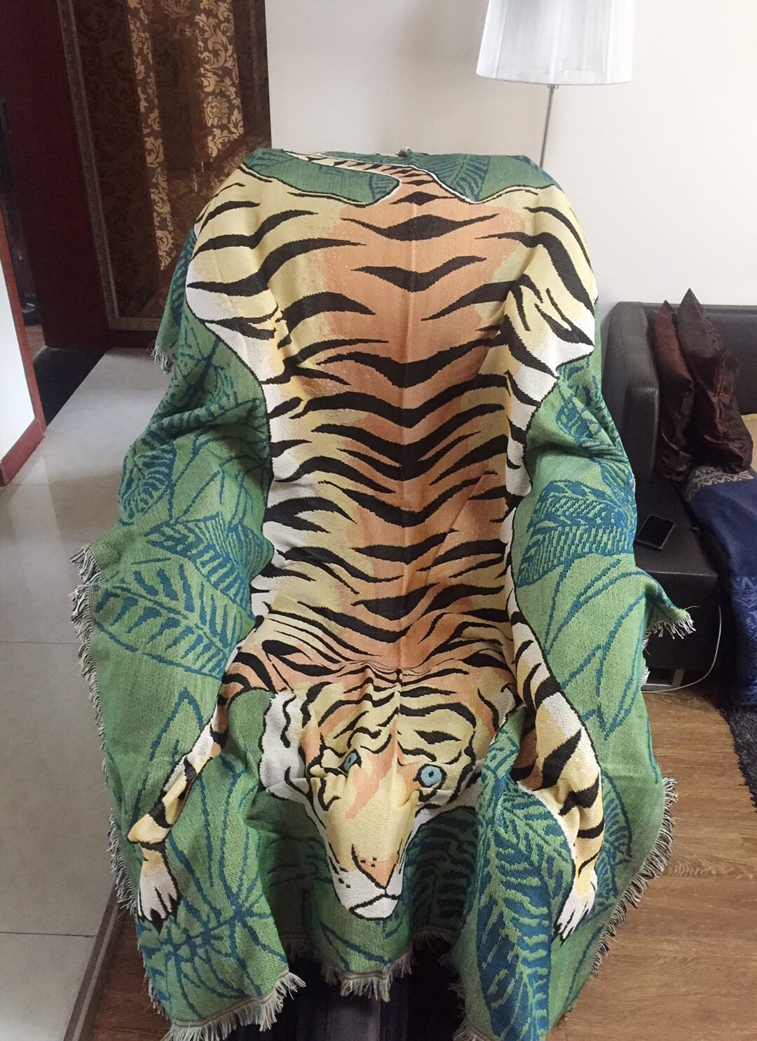 Tiger Throw Woven Blanket Adult Kid Pet Blanket Knitted - Etsy