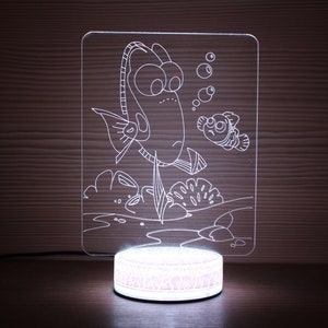 Dory Fish Finding Nemo Pixar Dory Costume 3D Night Lamp Night Light ...