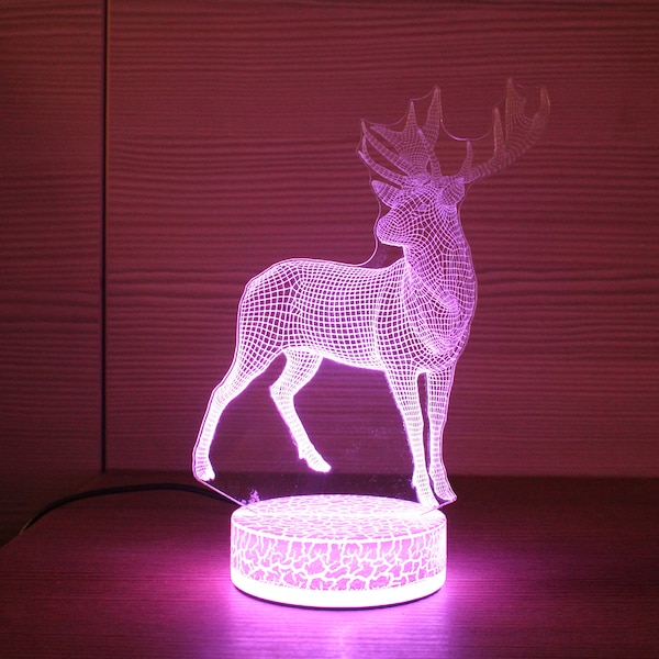 Deer Lamp - Etsy