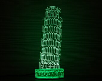 Pisa Tower Lamp | Etsy