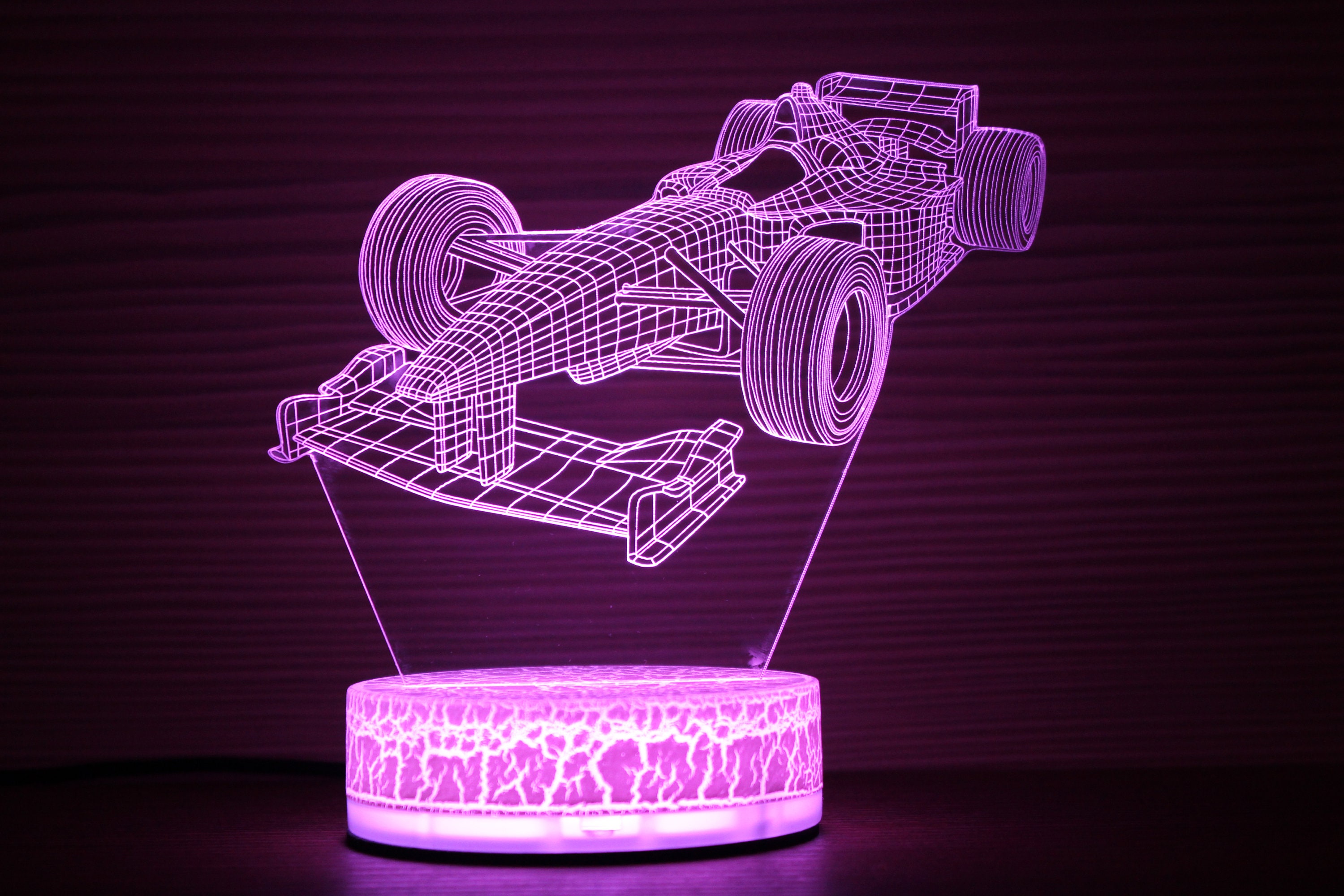 Formula 1 Vintage 3D Night Lamp Night Light Home Decor - Etsy