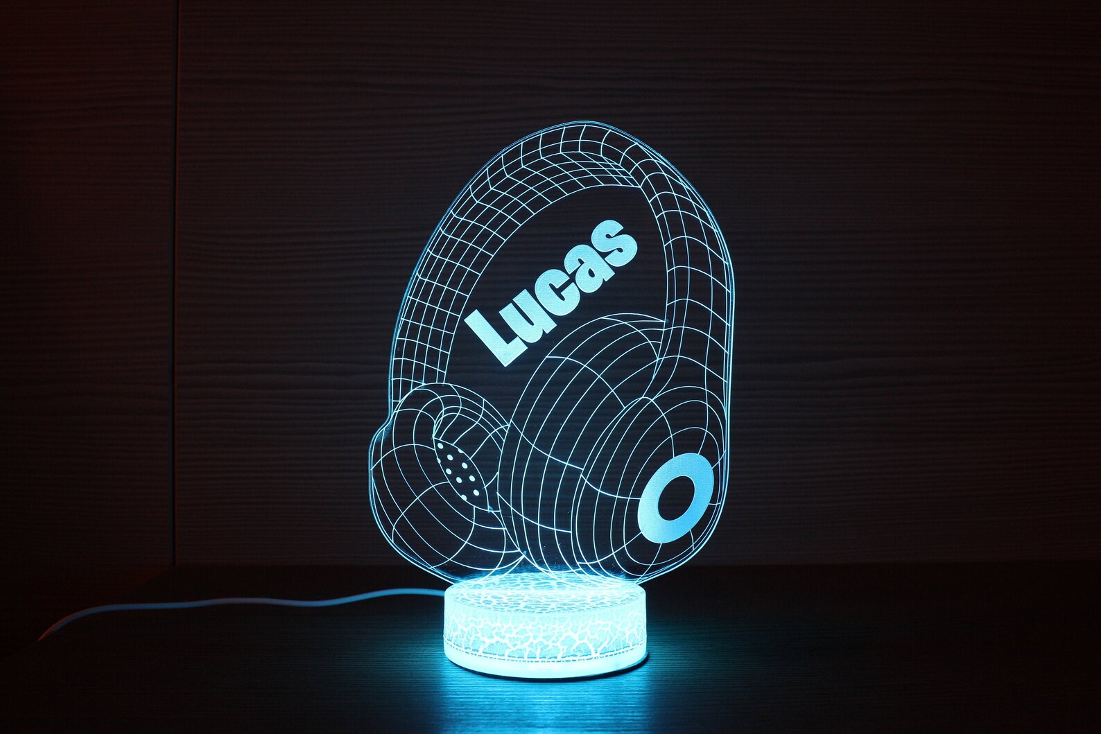 Headphones Personalized Gaming Gift Gamertag Desk Lamp Gaming | Etsy