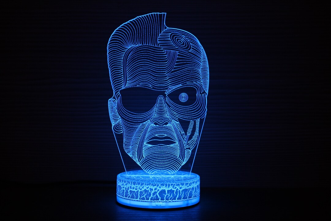 Terminator Arnold 3D Night Lamp 3D Night Light John Connor - Etsy
