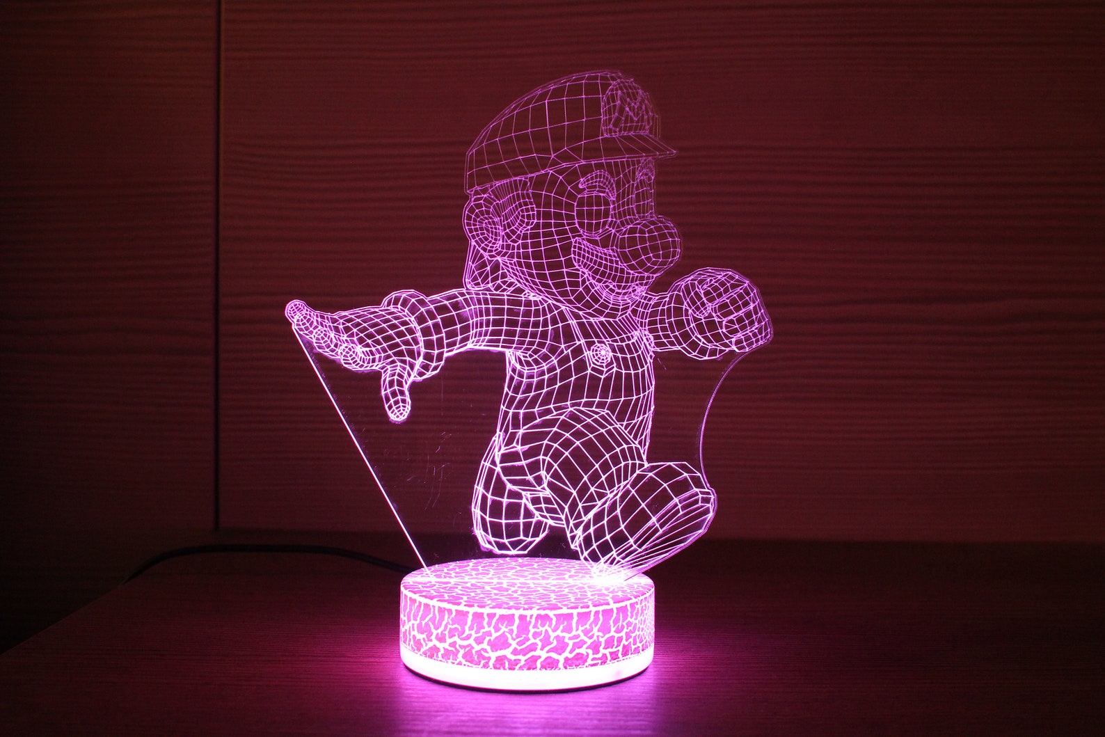 Super Mario Birthday Super Mario Lamp 3D Night Lamp 3D Night - Etsy