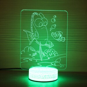 Dory Fish Finding Nemo Pixar Dory Costume 3D Night Lamp Night Light ...