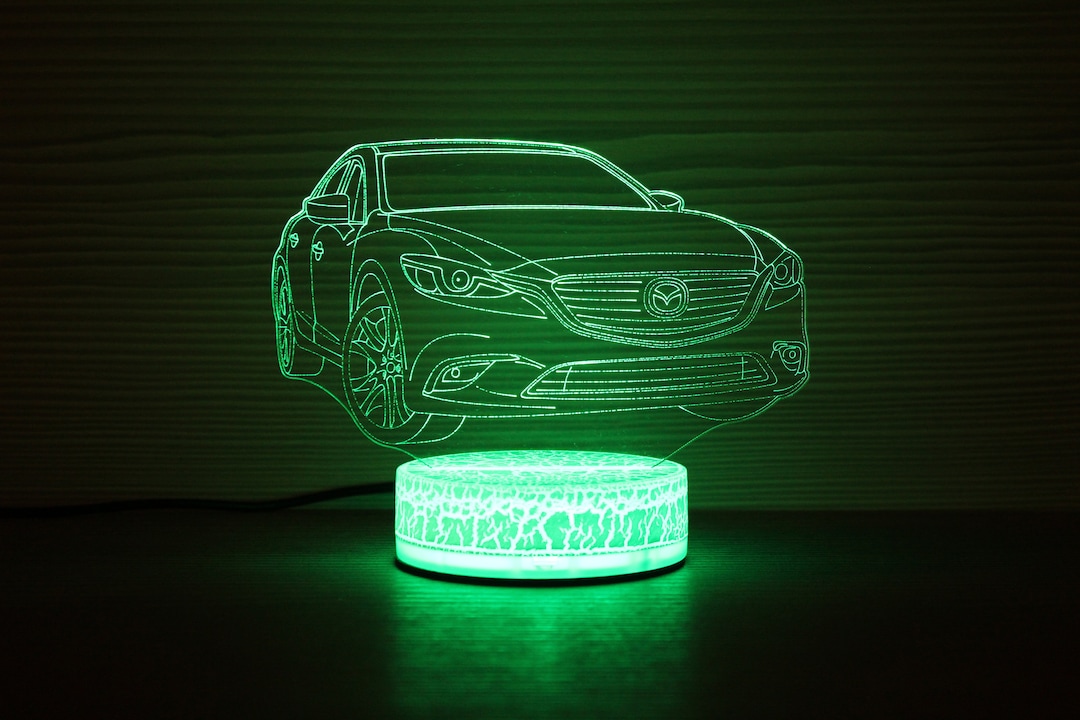 Mazda 6 Gifts 3D Night Lamp 3D Mazda Night Light Children Home Decor 3D ...