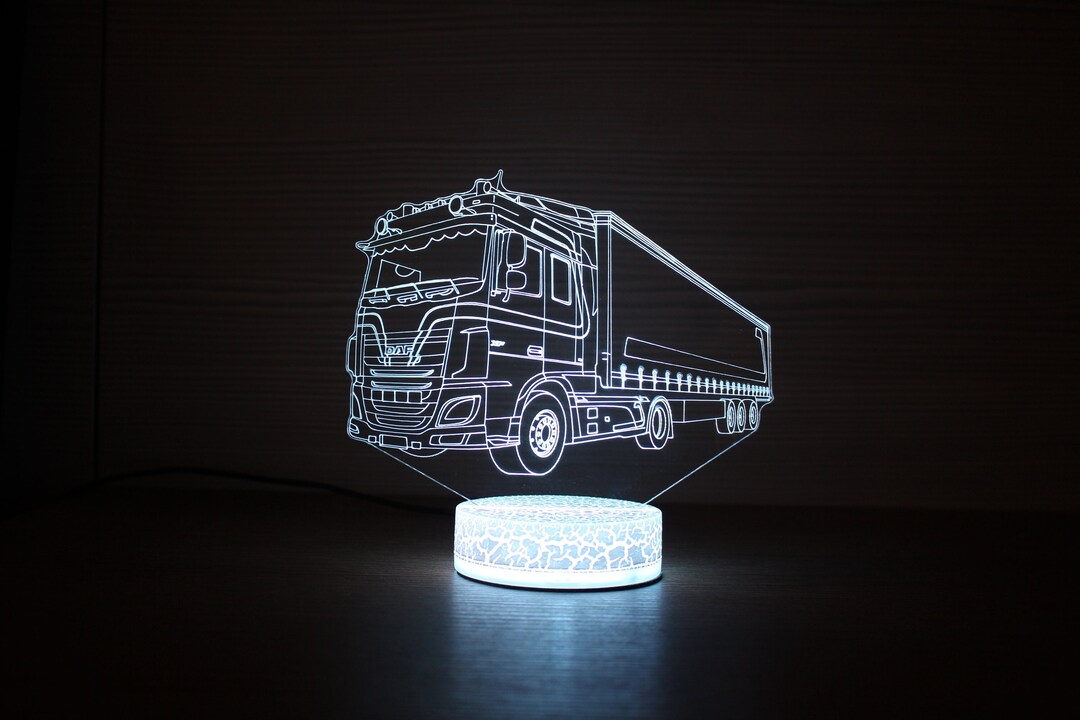 Daf XF Truck Daf Lamp Daf Light 3D Night Lamp 3D Night Light Children ...
