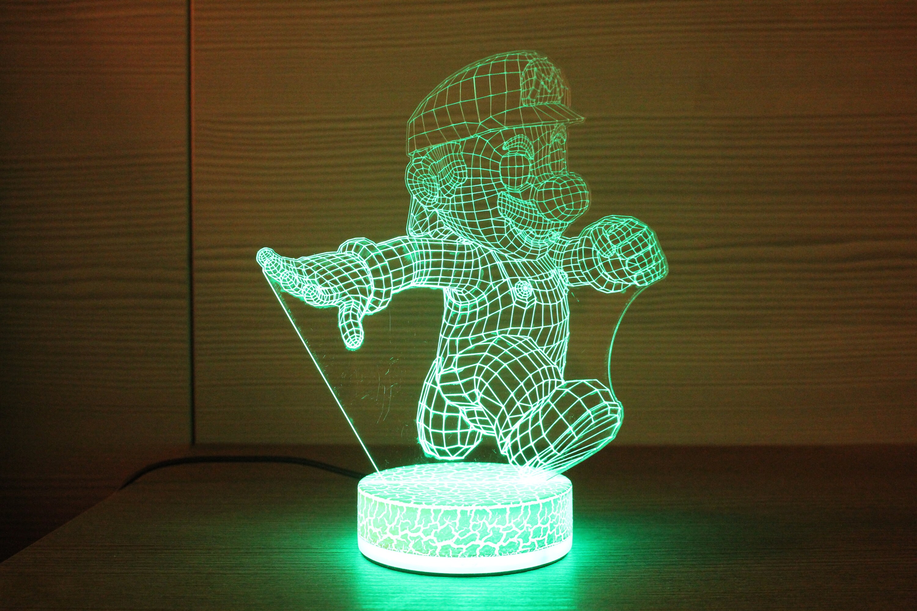 Super Mario Birthday Super Mario Lamp 3D Night Lamp 3D Night - Etsy