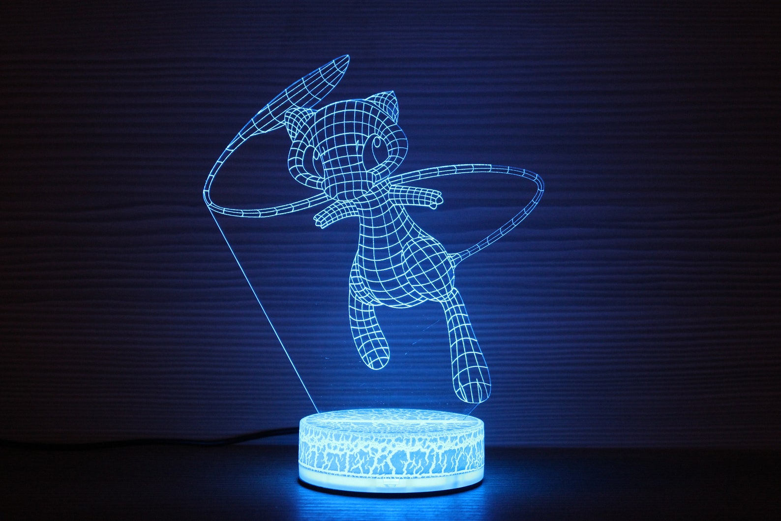 Pokemon Mew Pokemon Lamp Shade 3D Night Lamp 3D Night Light - Etsy ...