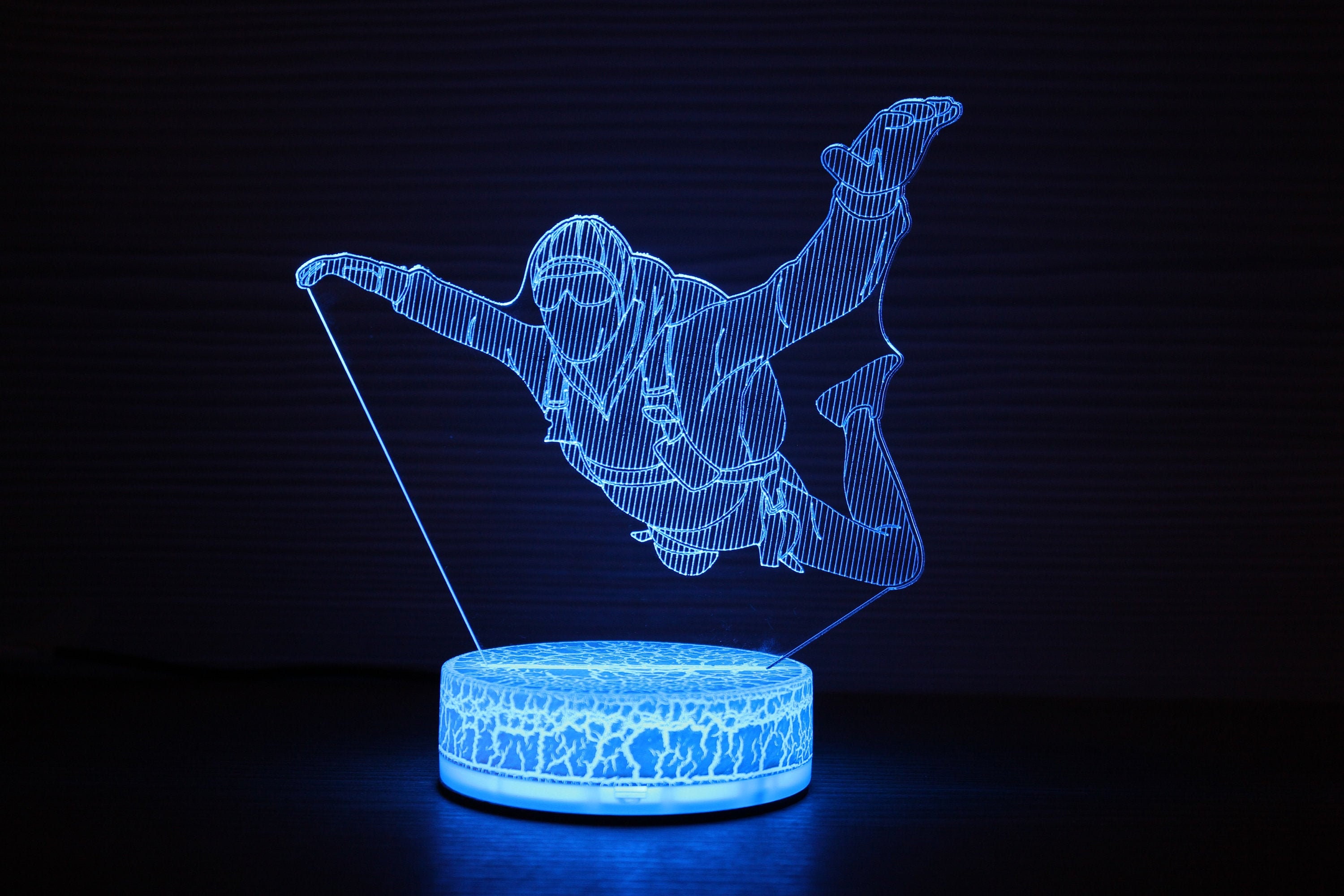 Sky Diving Decor Sky Diving Gifts 3D Night Lamp 3D Night Light | Etsy