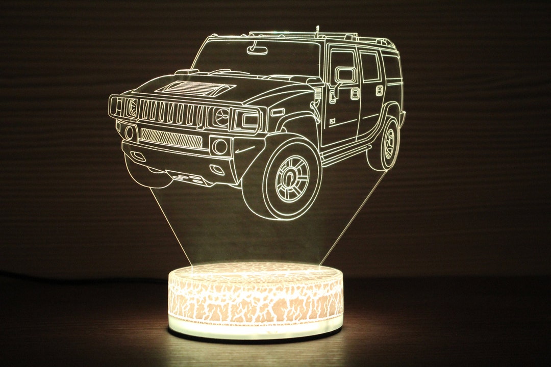 Personalized Hummer H1 3D Night Lamp Hummer H2 3D Night Light - Etsy UK