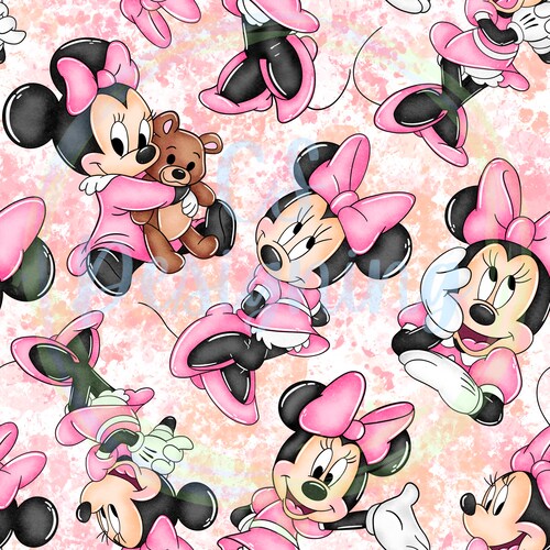 Minnie Mouse Seamless File - Etsy