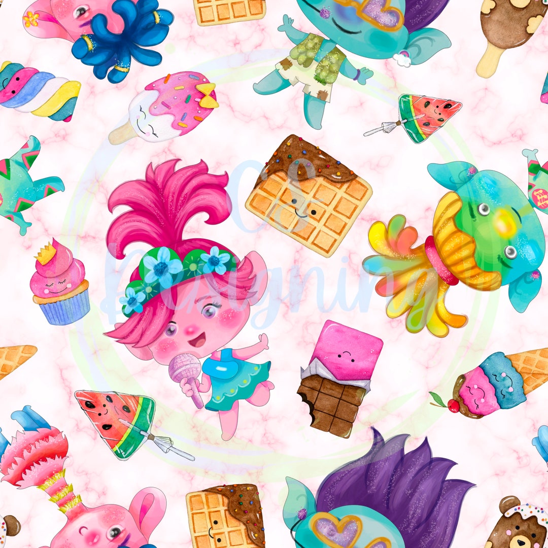 Trolls Seamless Patternseamless Patterndigital - Etsy Trolls Seamless Patternseamless Patterndigital - Etsy