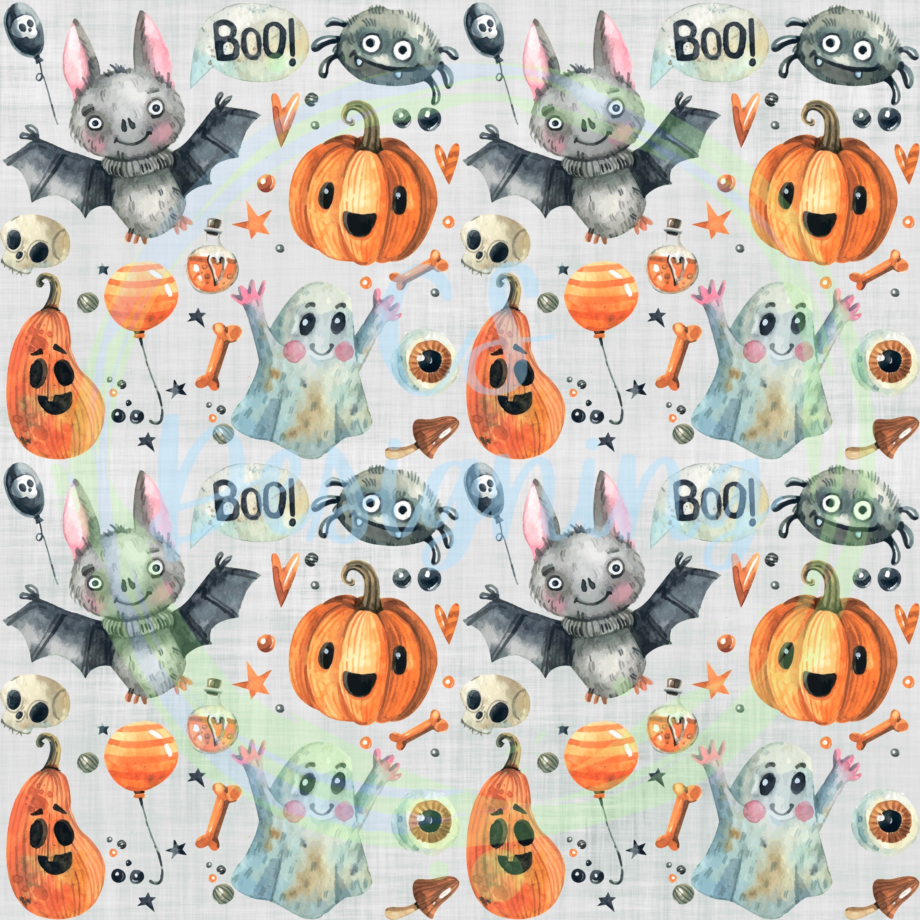 Craft Supplies & Tools Halloween seamless digital file,Seamless Pattern ...