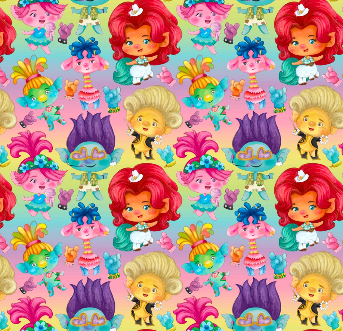 Trolls Seamless Patternseamless Patterntrolls Seamless | Etsy Trolls Seamless Patternseamless Patterntrolls Seamless | Etsy