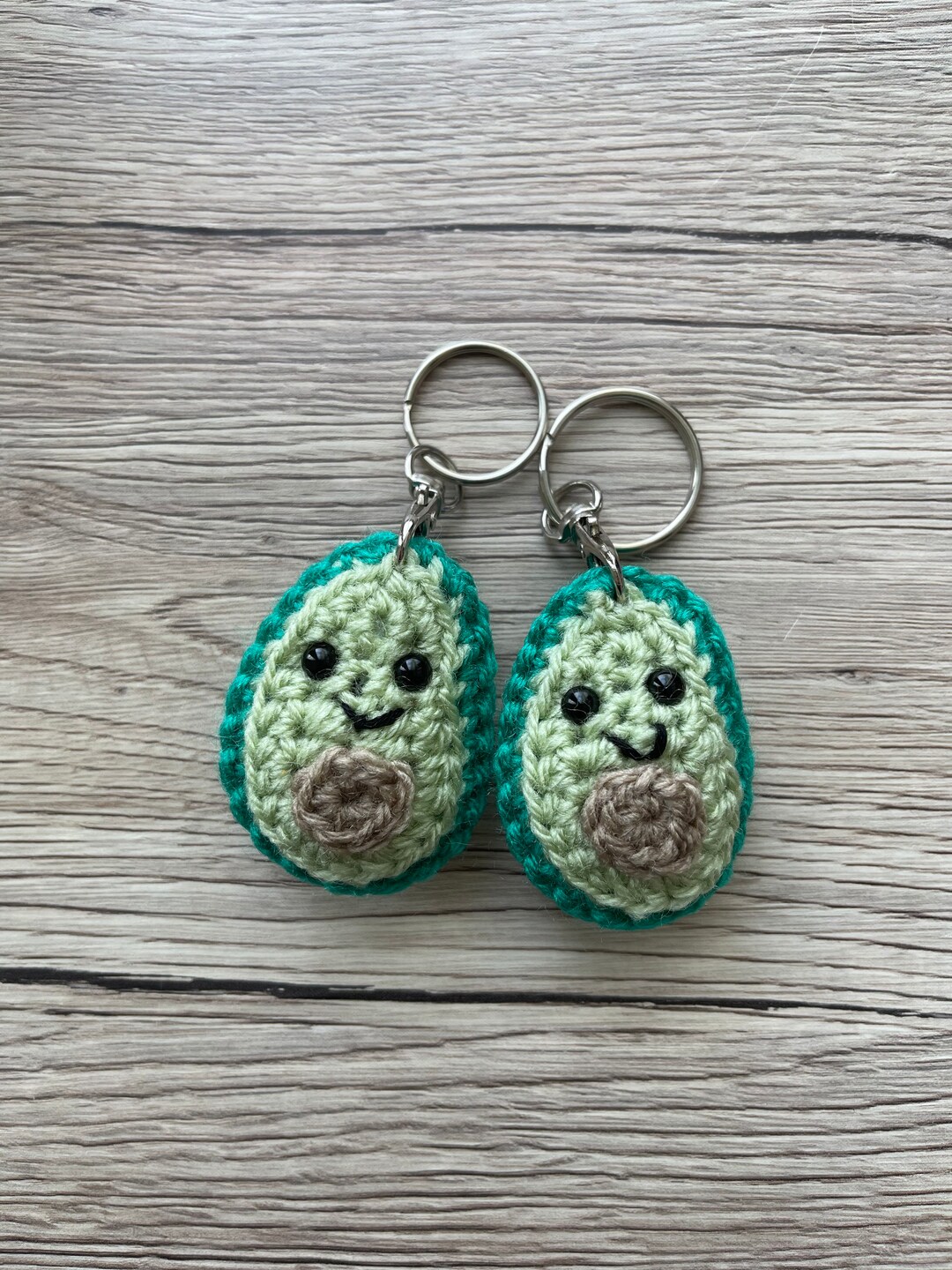Small Avocado Keyring | Cute Avocado | Crochet Keyring | Handmade ...