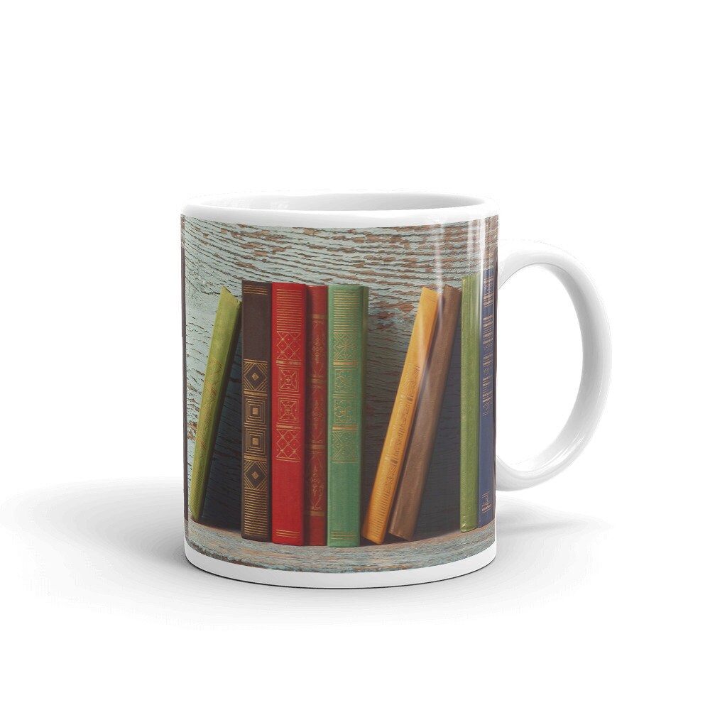 Book Mug Book lover mug librarian mug catalog library old | Etsy