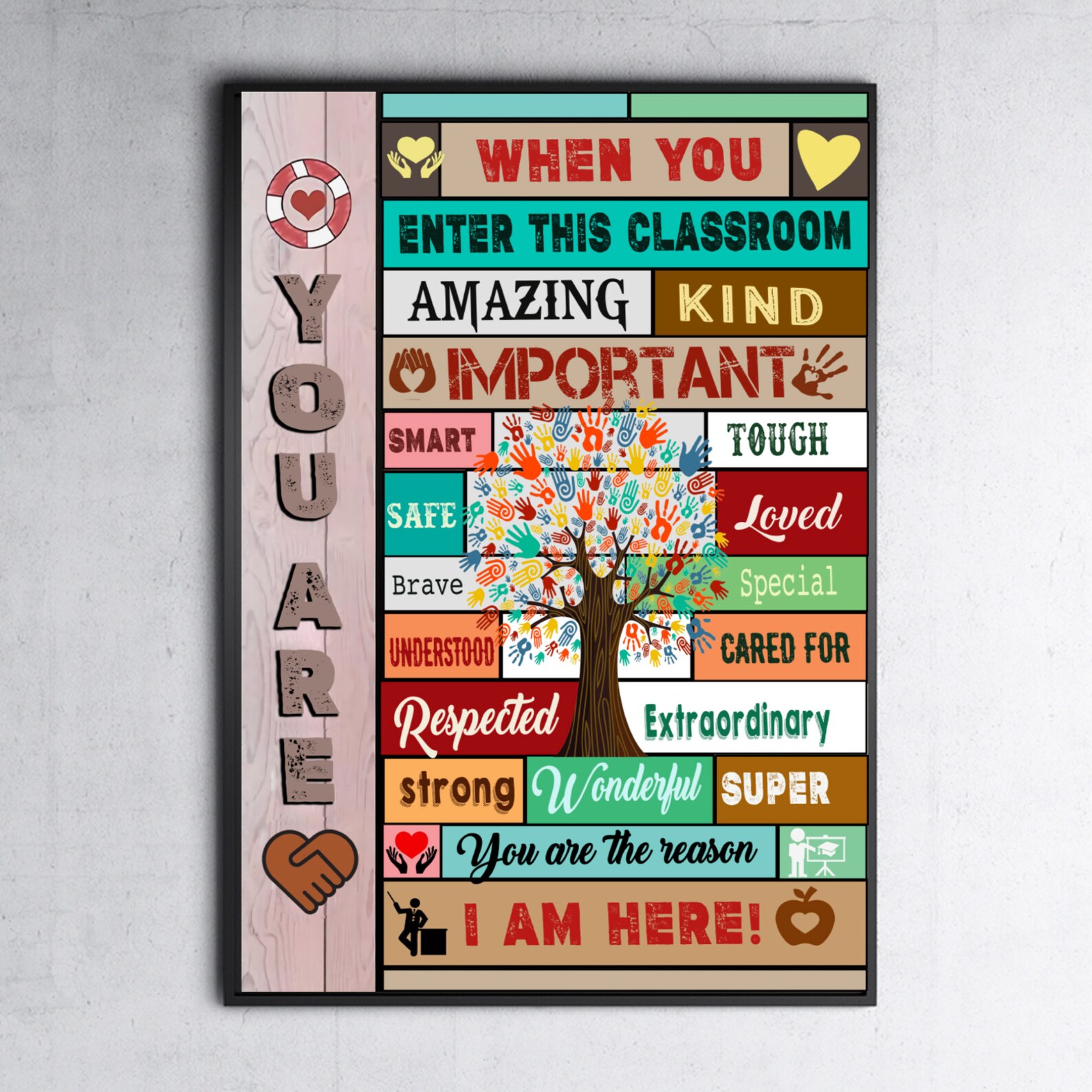When you enter this classroom you are poster Teacher | Etsy